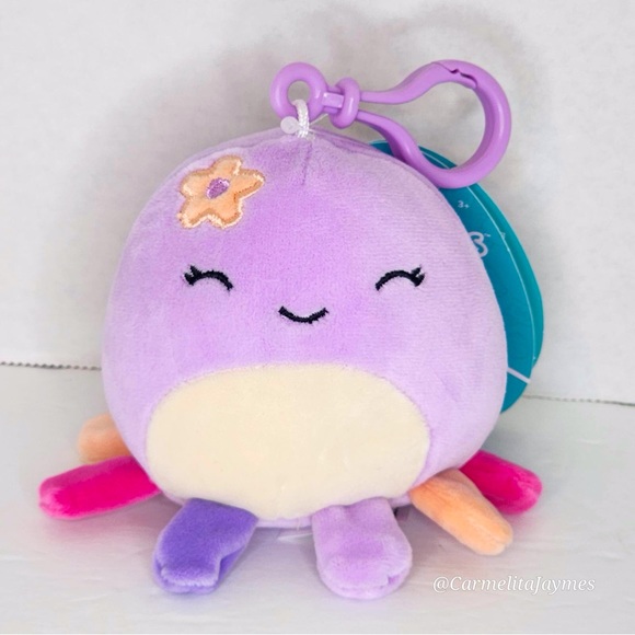 Squishmallows | Toys | Beula Purple Octopus Wstarfish Clip Original ...